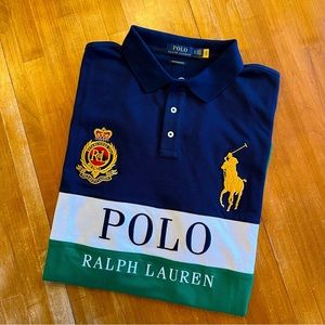 Polo Ralph Lauren | Shirts | Polo Ralph Lauren Colorblock Large Logo ...
